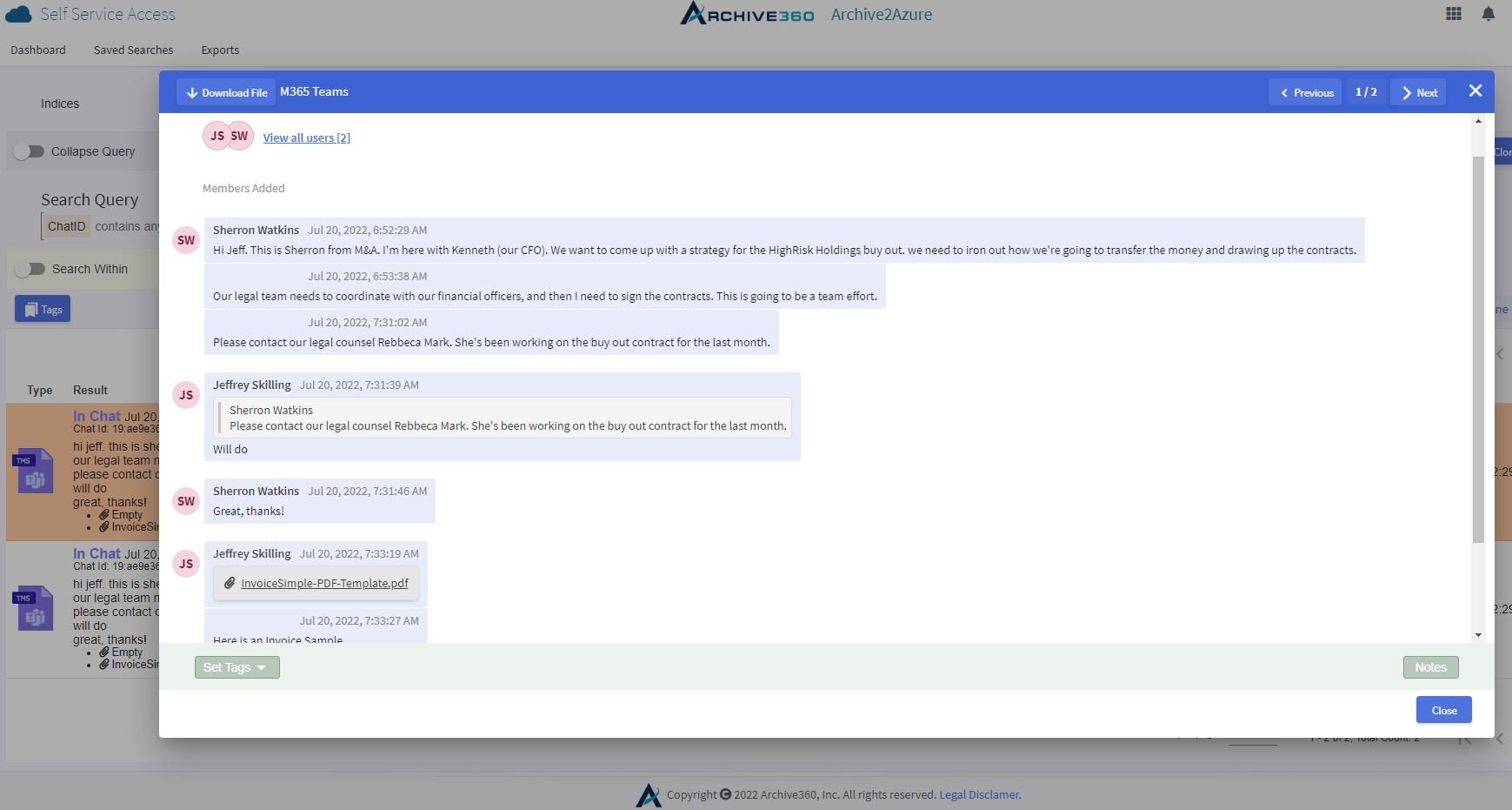 Microsoft Teams Archiving l Archive360